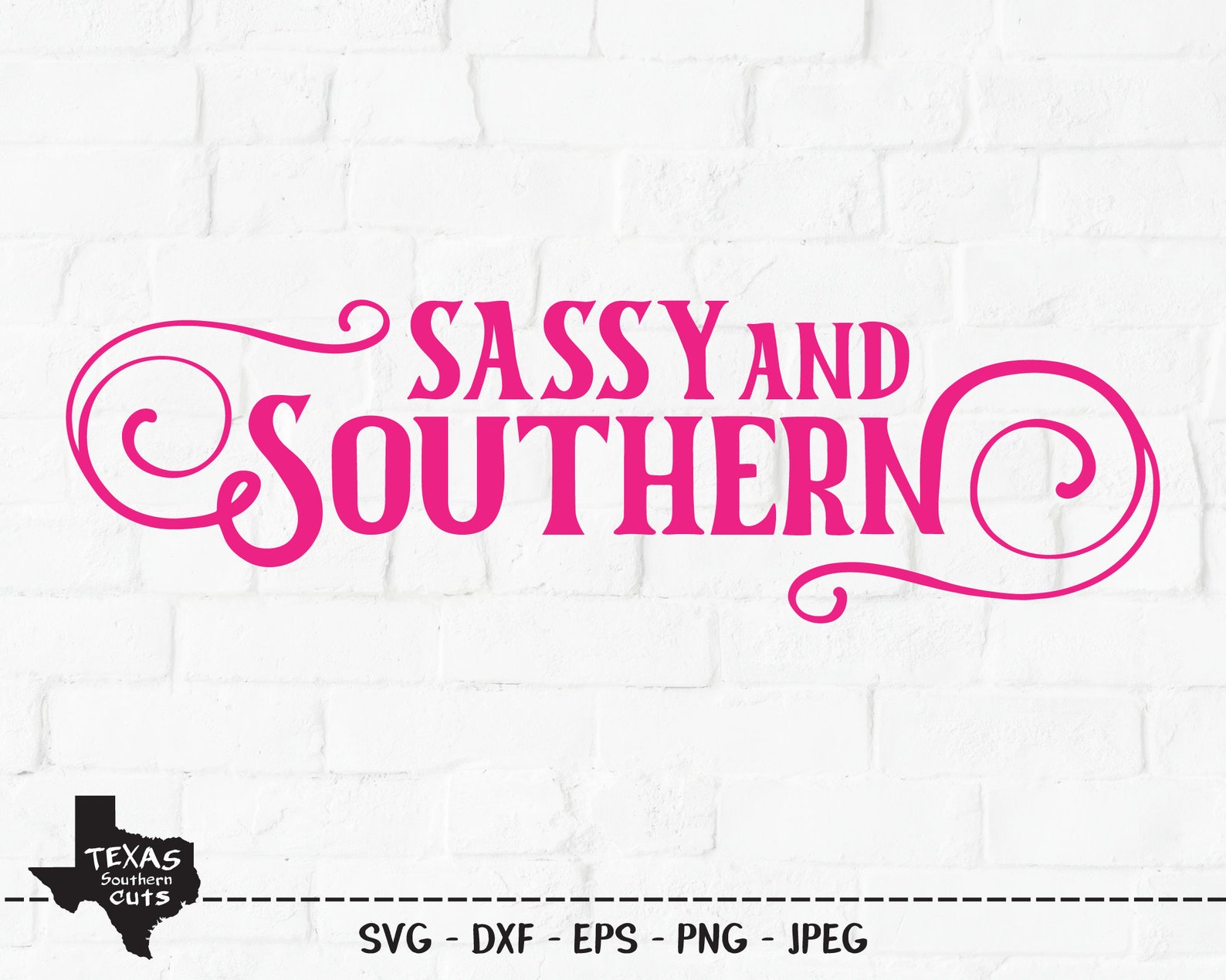 Sassy and Southern SVG, Cut File, Country Shirt Design, Cowgirl Sass ...