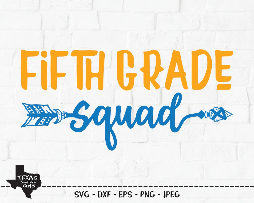 Fifth Grade SVG, Cut File, 5th Grade Shirt Design, Tribal Arrow, Back ...