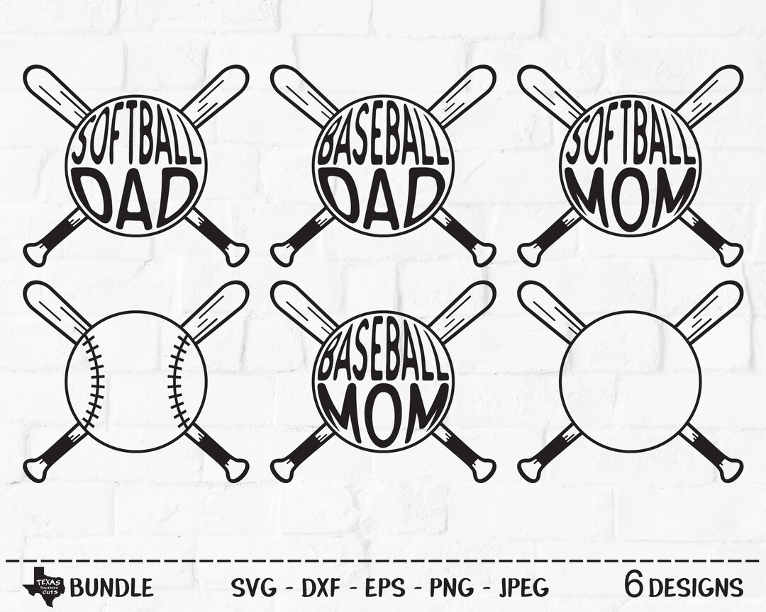 Baseball & Softball SVG, Cut File, Parents Shirt Design, Sports ...