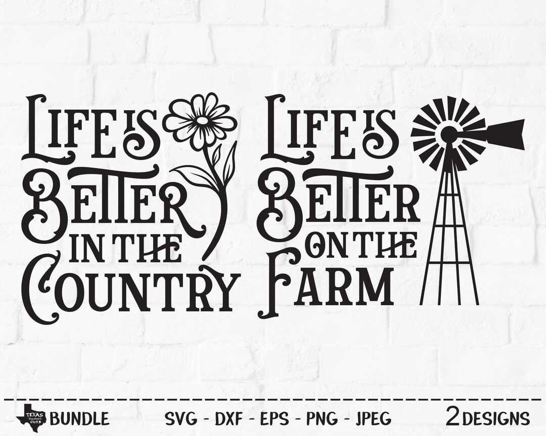 Country Farm Life, SVG Cut File, Country Shirt Design, Farmhouse Decor ...