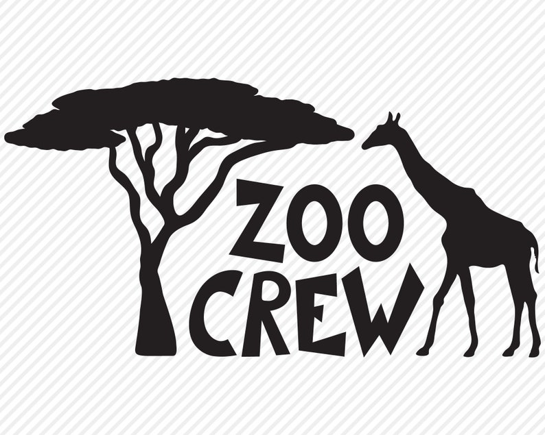Zoo Crew SVG Cut File Zoo Shirt Design Animals Giraffe | Etsy