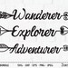 Wanderer Explorer Adventurer SVG Cut Files Tribal Arrows - Etsy