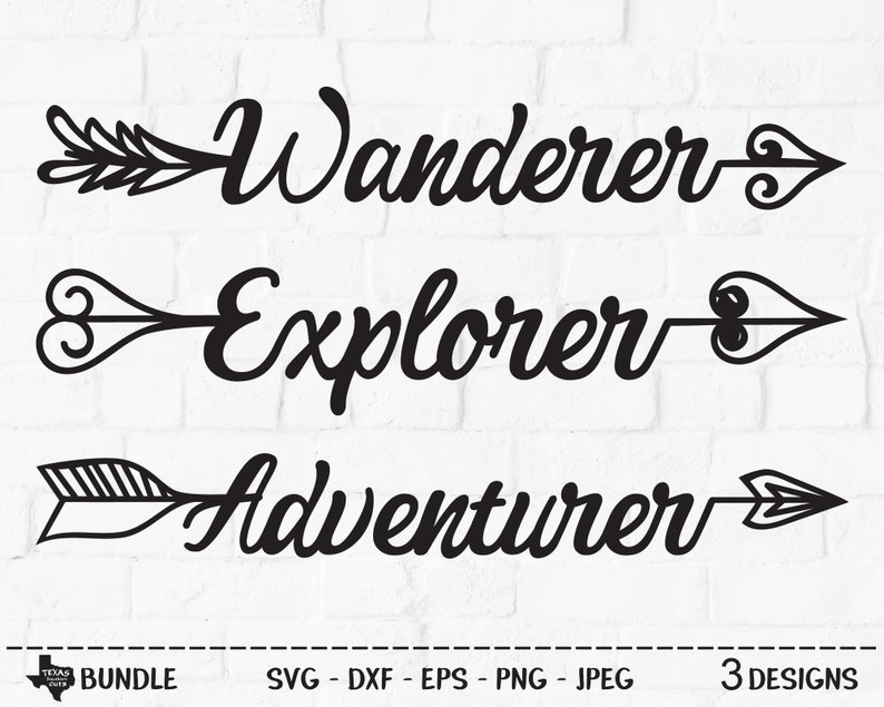 Wanderer, Explorer, Adventurer, SVG Cut Files, Tribal Arrows, Travel ...