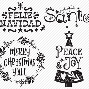 Christmas Super Bundle SVG, Cut Files, Christmas Holiday Shirt Design ...