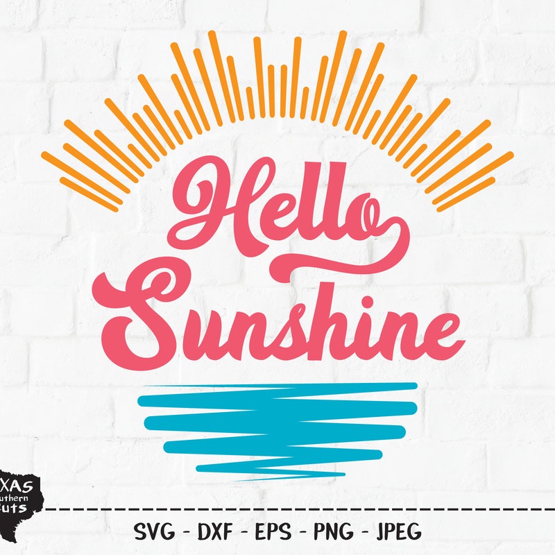 Hello Sunshine Svg - Etsy