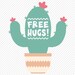 Free Hugs! SVG, Cut File, Funny Cactus Shirt Design, Cactus Plant ...