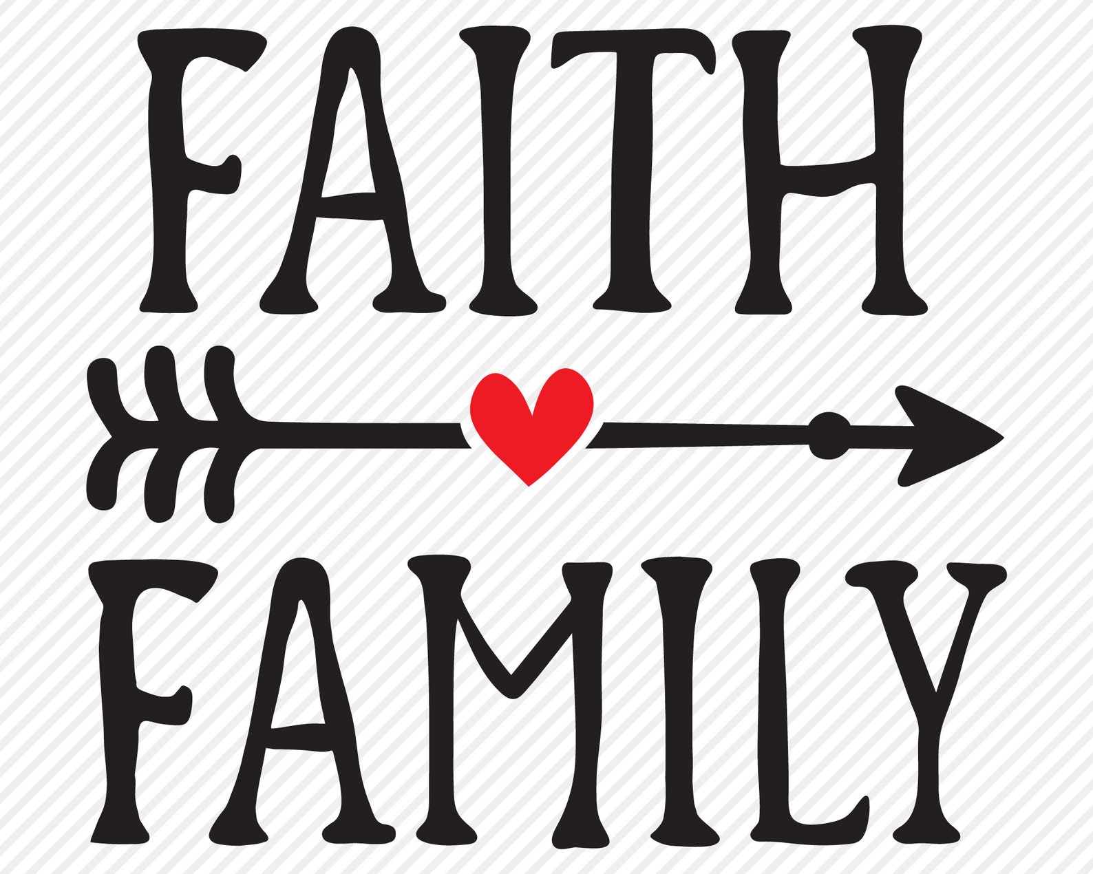 Faith Family SVG, Cut File, Christian Shirt Design, Religious Mom ...