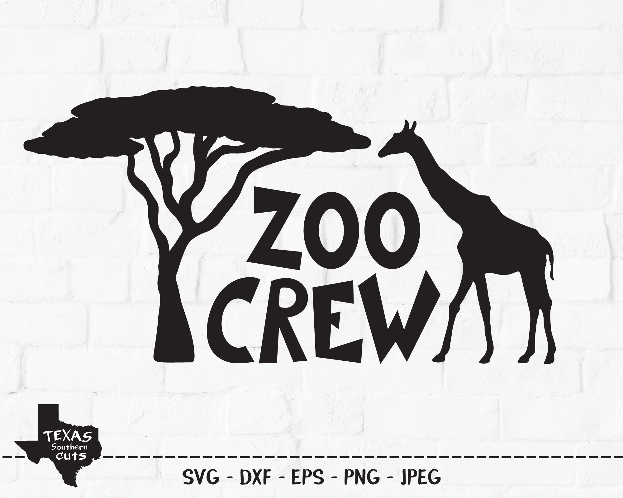 Zoo Crew SVG Cut File Zoo Shirt Design Animals Jirafa | Etsy