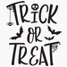 Trick or Treat SVG, Cut File, Halloween Shirt Design, Spooky Skull ...