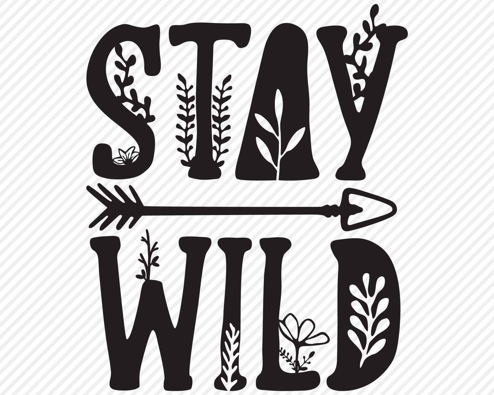 Stay Wild SVG, Cut File, Outdoor Shirt Design, Tribal Arrow, Wilderness ...