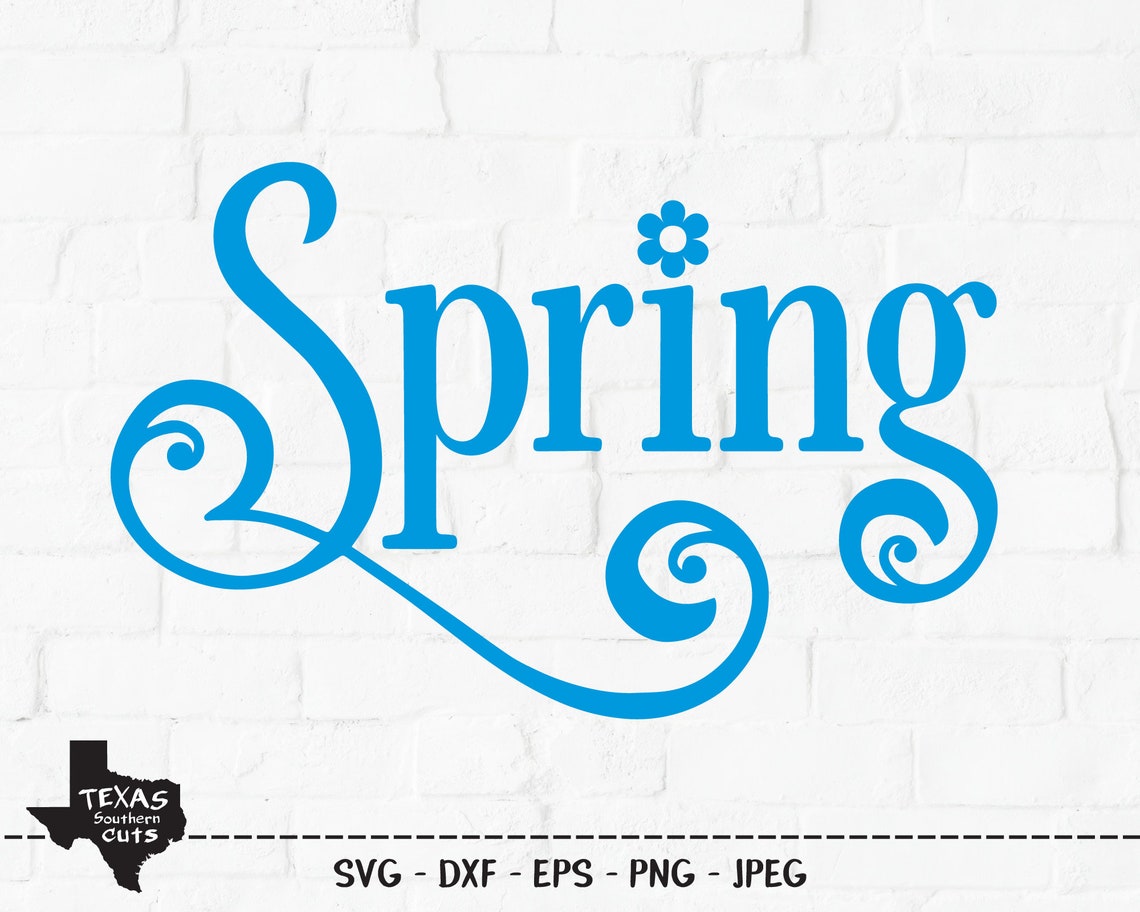Spring SVG Cut File Spring Shirt Design Home Decor Flower - Etsy