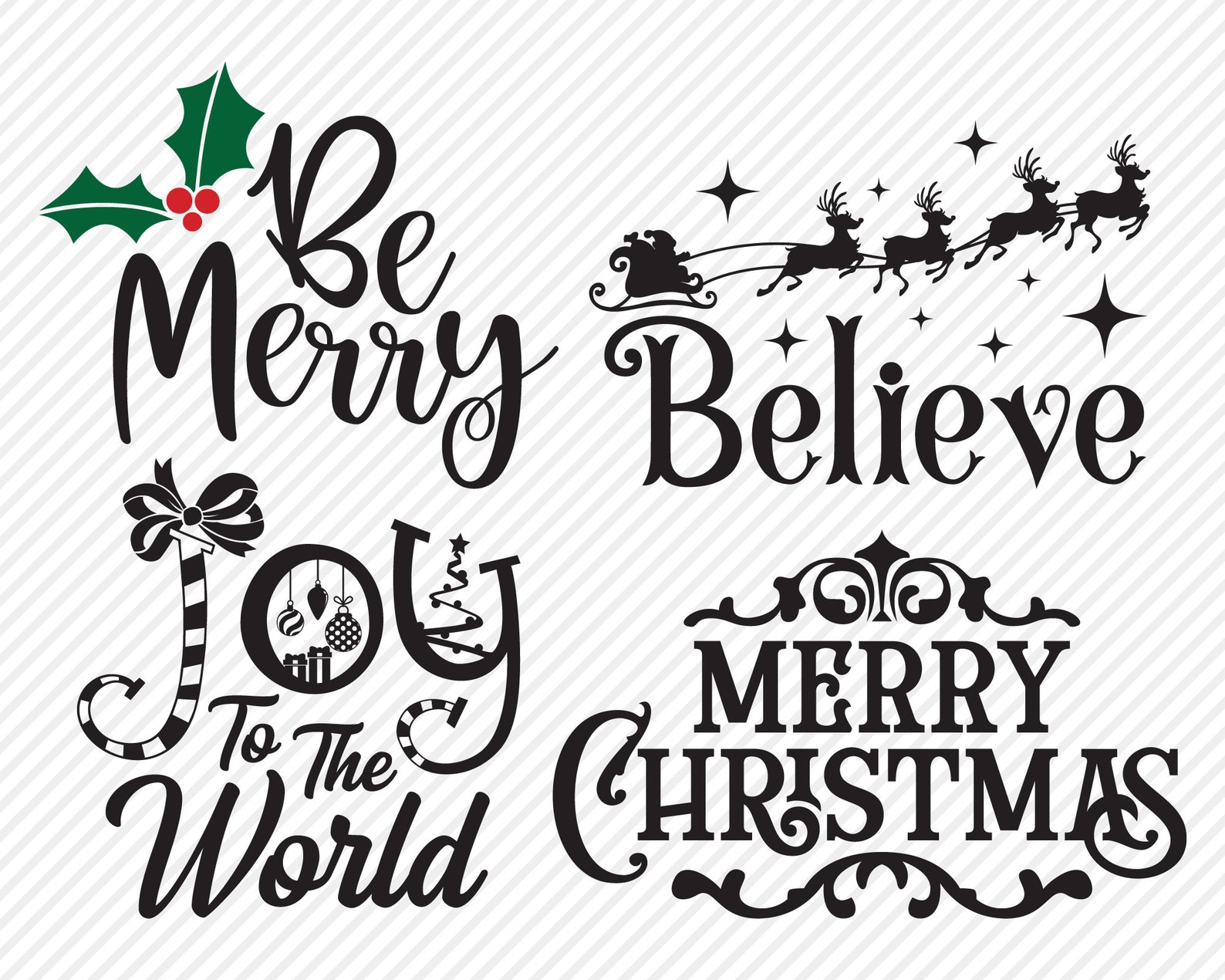 Christmas Super Bundle SVG, Cut Files, Christmas Holiday Shirt Design ...