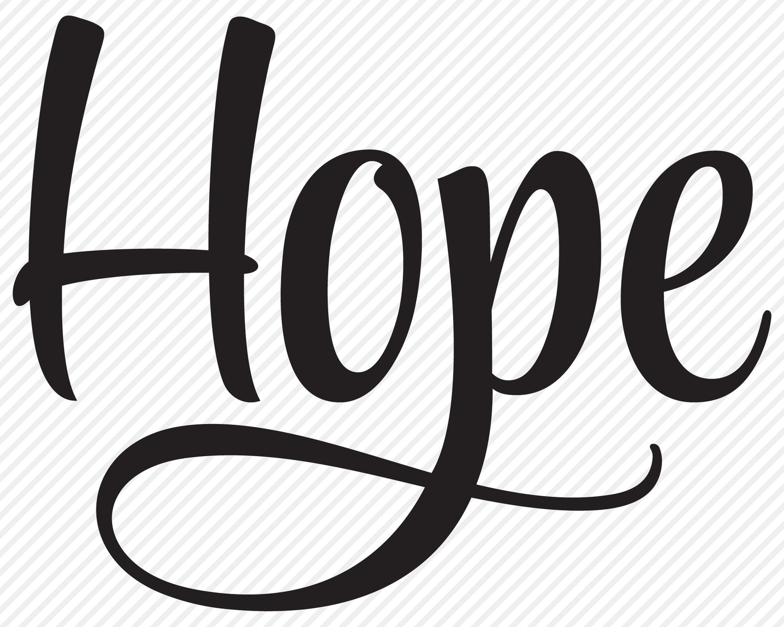 Hope SVG Cut File Inspirational Shirt Design Hopeful Life - Etsy