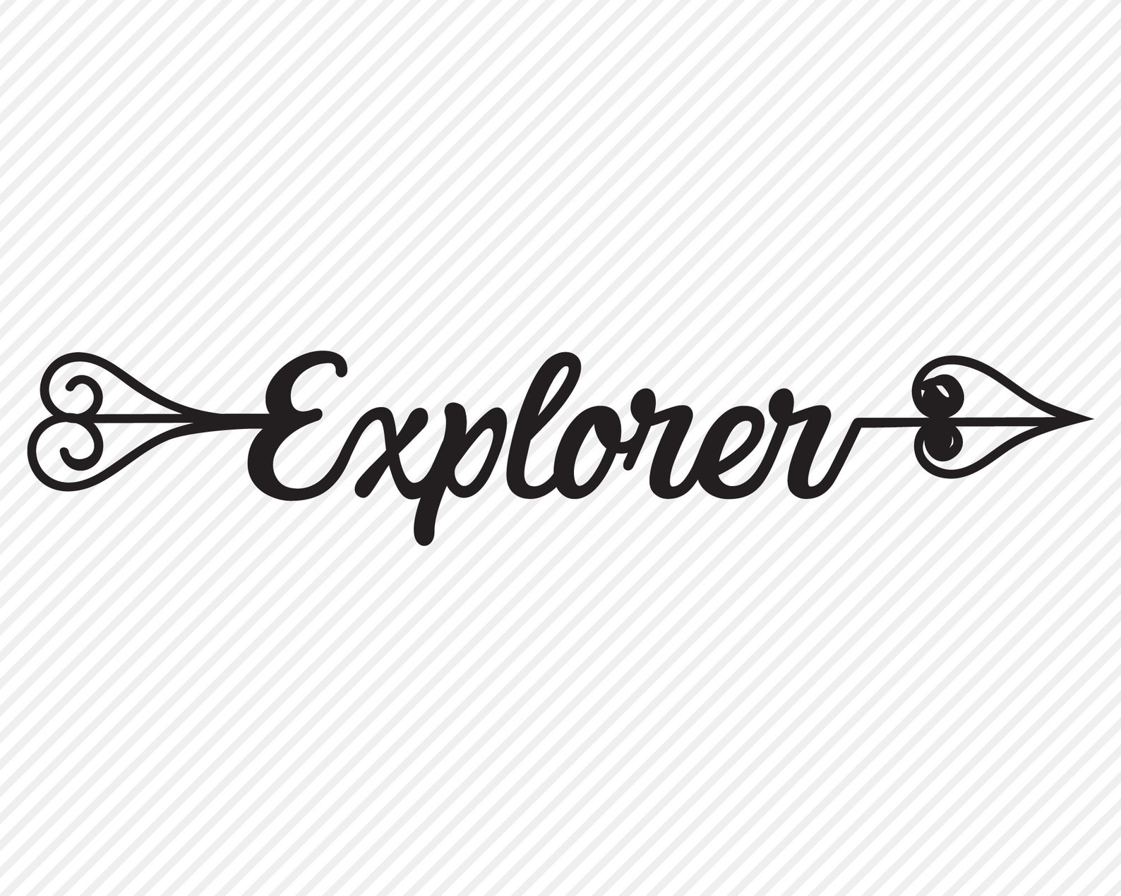 Wanderer Explorer Adventurer SVG Cut Files Tribal Arrows | Etsy