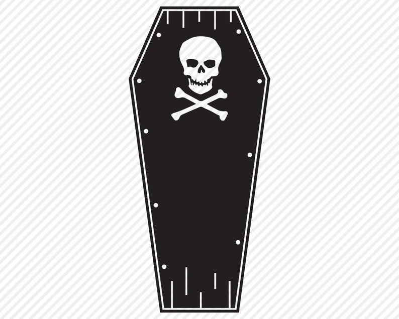 Coffin Bundle SVG Cut File Halloween Shirt Design Graveyard | Etsy