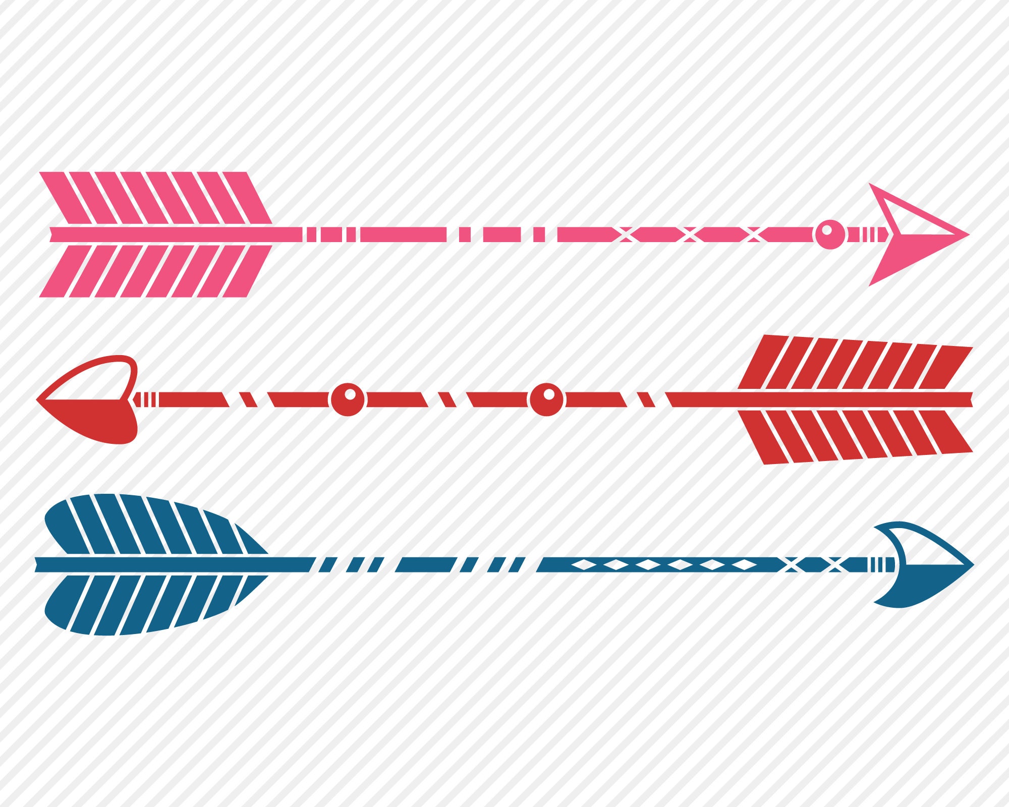 Tribal Arrow Bundle SVG Cut Files Cute Camping Shirt | Etsy