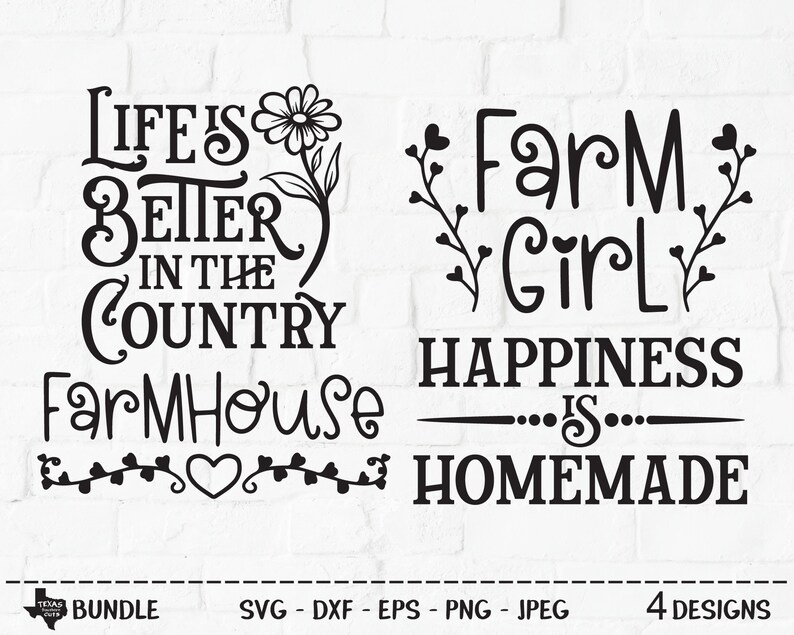 Country Bundle SVG Cut Files Country Shirt Design Farmhouse - Etsy