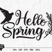 Hello Spring SVG, Cut File, Spring Shirt Design, Home Decor, Cute Dove ...