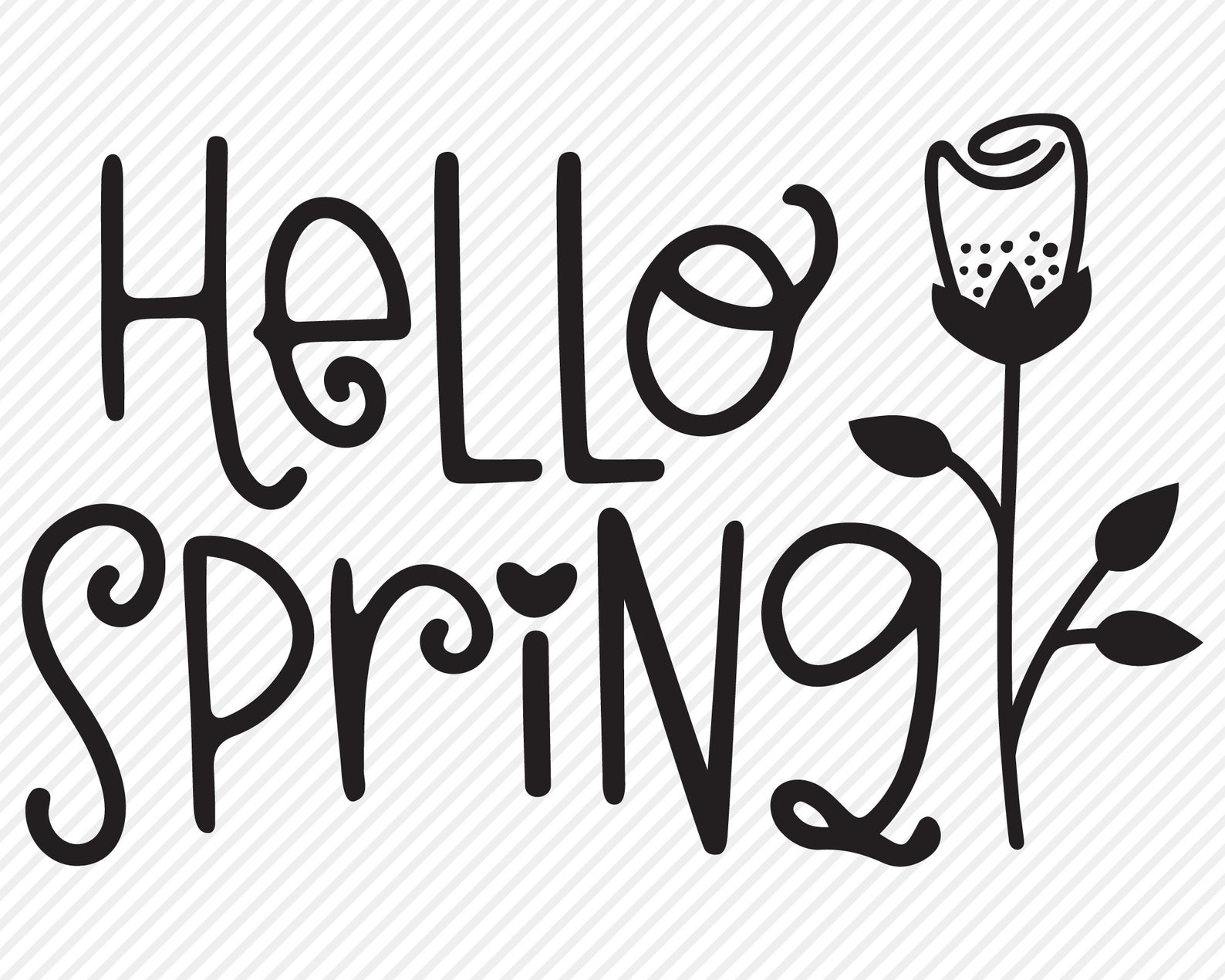 Hello Spring Bundle SVG, Cut File, Spring Shirt Design, Cute Dove, Bird ...