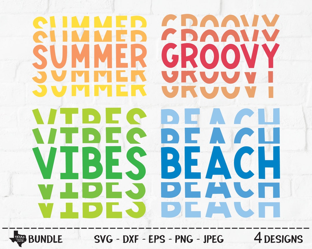Summer Bundle SVG, Cut Files, Summer Shirt Design, Good Vibes, Beach ...