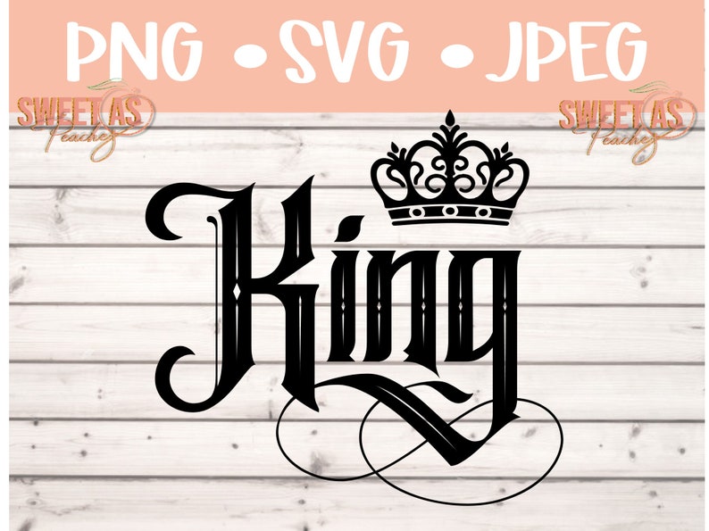 King With Crown SVG PNG JPEG Vector Instant Download Cricut - Etsy