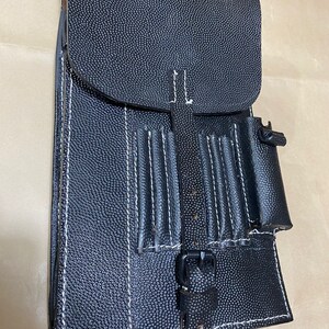 M35 Leather Map Case / Dispatch Case German Black - Etsy Australia