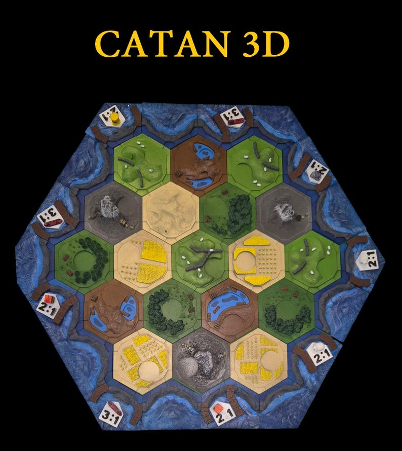 Catan 3D - Etsy