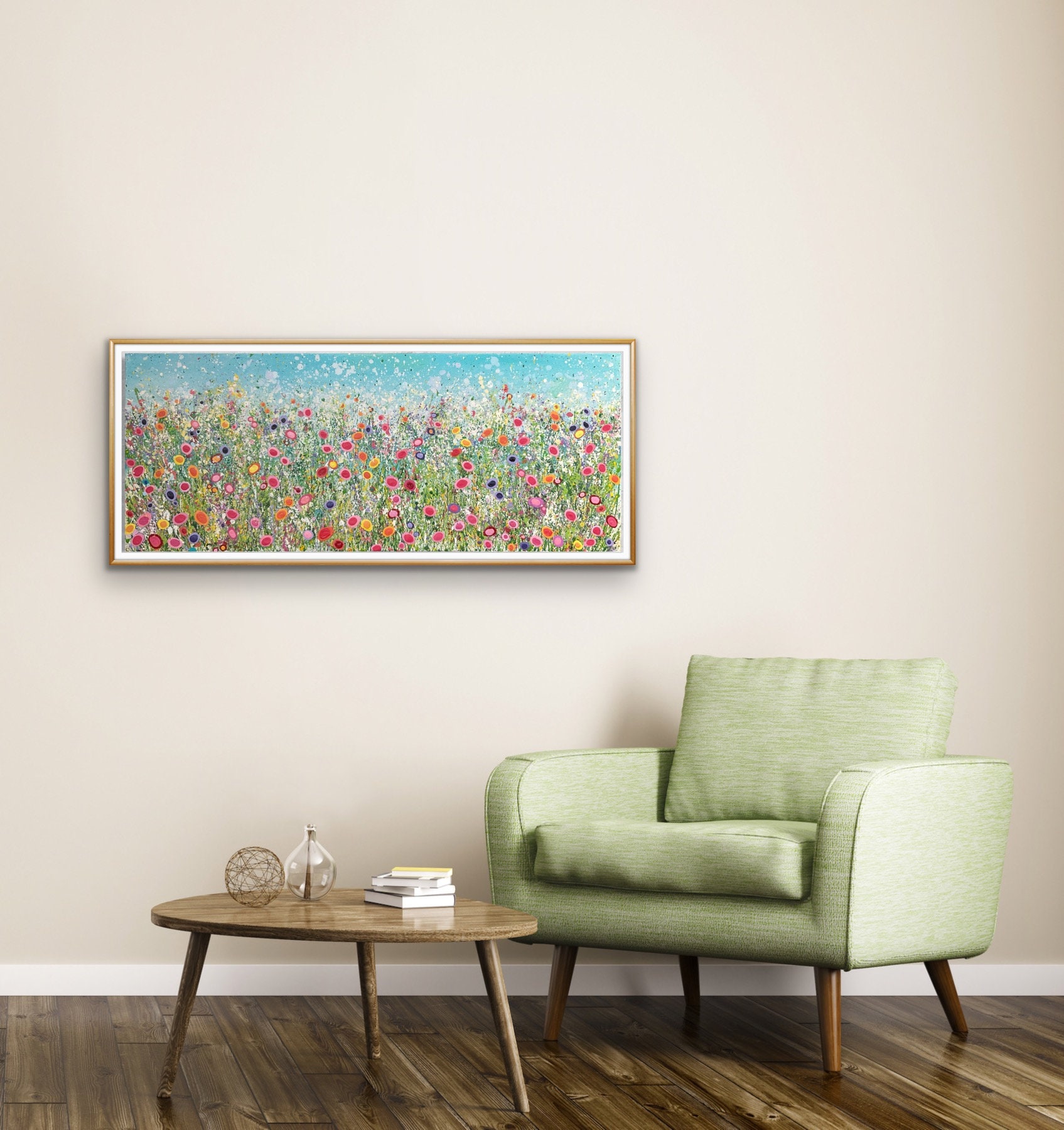 Jackson Pollock Inspired | Flower Field Painting on Canvas | Abstract ...