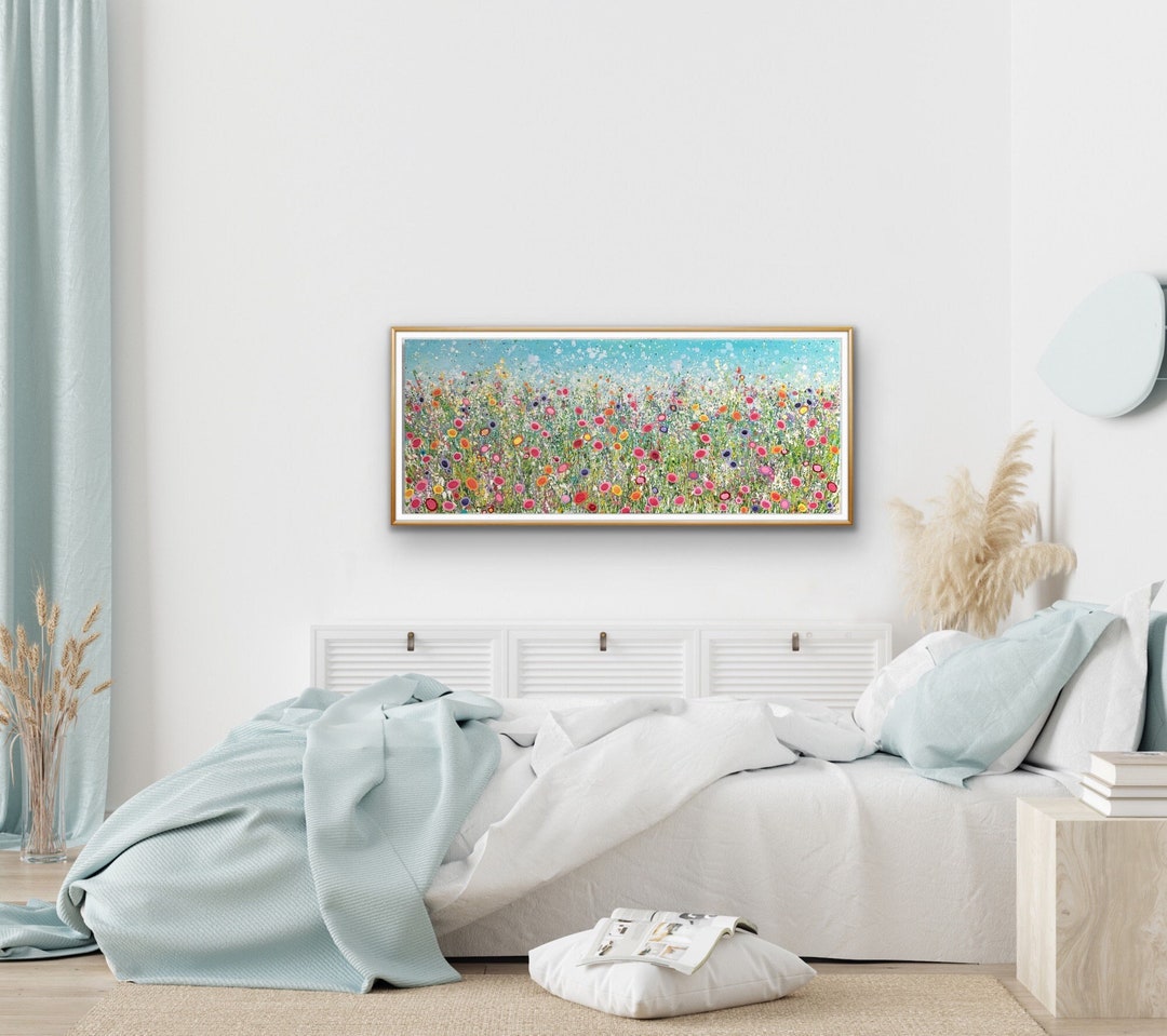 Jackson Pollock Inspired | Flower Field Painting on Canvas | Abstract ...