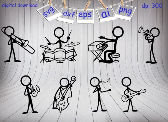 Music Bands Svg Musical Instruments Svg Drummer Svg Guitar | Etsy