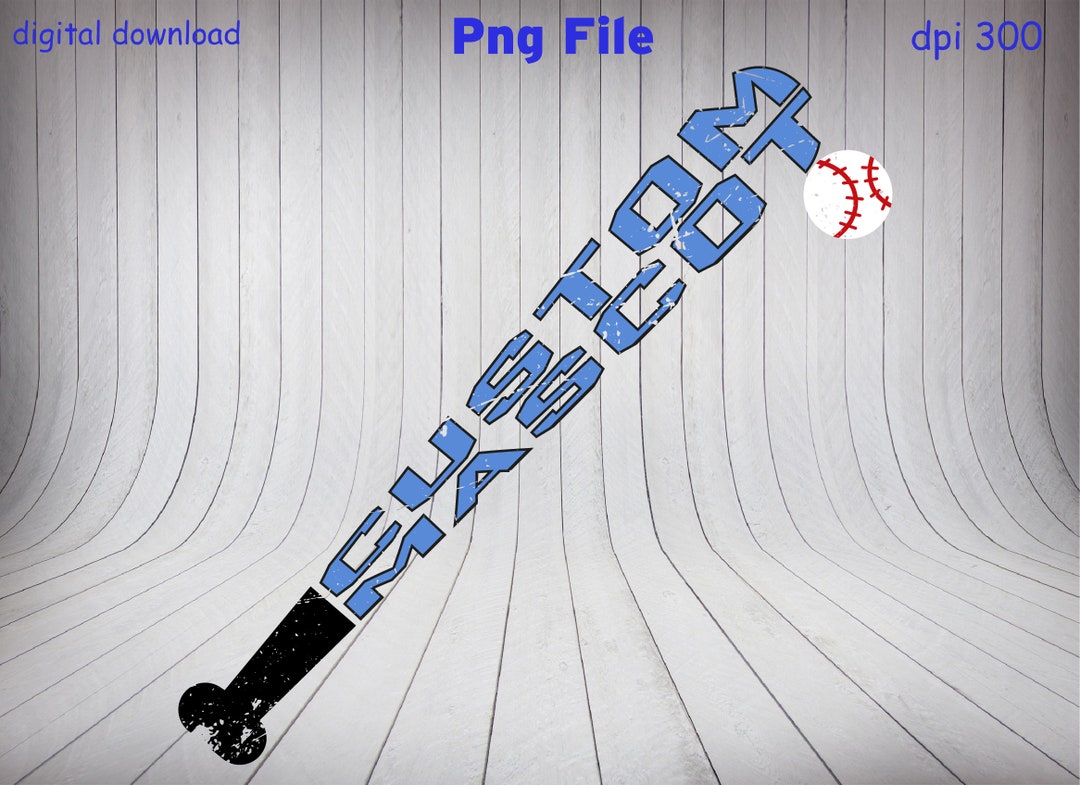 Custom Mascot Png File Letters Baseball Design Png - Etsy