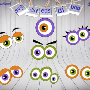 24 Halloween Faces for Party Svg, Happy Halloween Svg, Monsters Svg ...