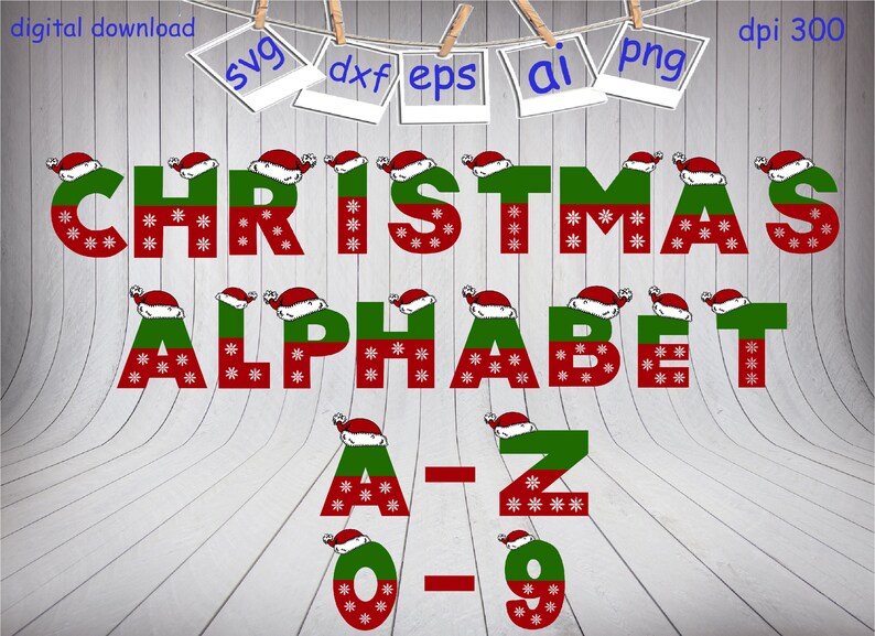 Christmas Font Svg, Christmas Svg, Christmas Monogram Svg, Christmas ...