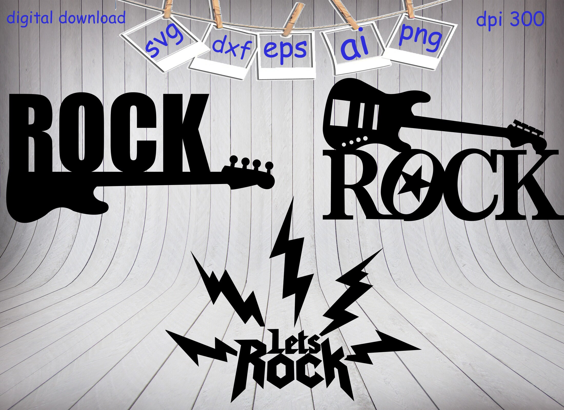 Rock and Roll Svg, Rock Bundle Svg, Rock Forever Svg, Lets Rock Svg ...
