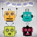 Robots Birthday Party Svg, Robots Birthday Pack Svg, Robots Svg, Digital Download, Robots Bundle ...