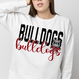 Bulldogs Team Png, Retro Distressed Design Png, Bulldogs Mascot Design ...