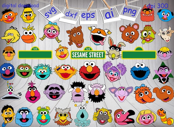 Printable Sesame Street Faces