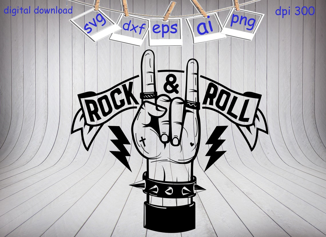 Rock and Roll Svg Rock Bundle Svg Rock Forever Svg Lets - Etsy