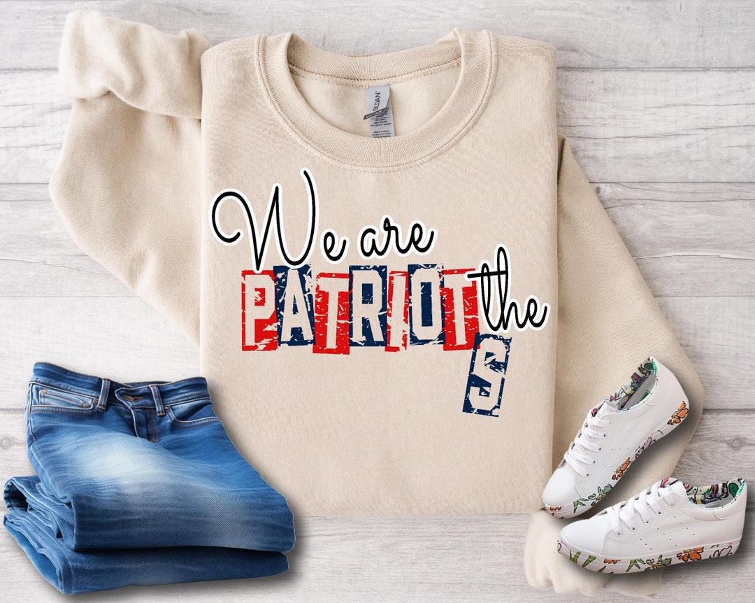 We Are the Patriots Distressed Png, Retro Custom Grunge Letters Design ...