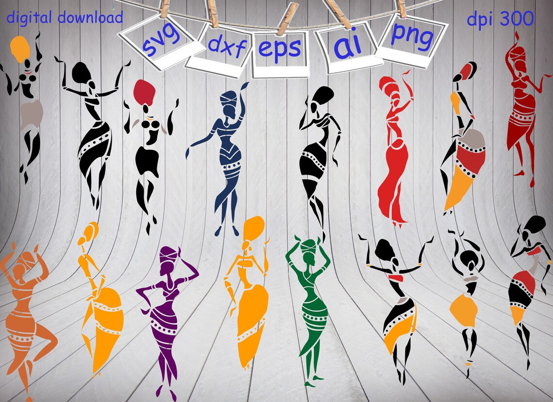 52 Afro Bundle Svg, Afro Girl Svg, Africa Map Svg,african Dancers Svg ...