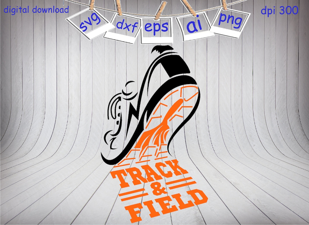 Track and Field Svg and Png, Mascot Design, Sublimation Digital Design ...