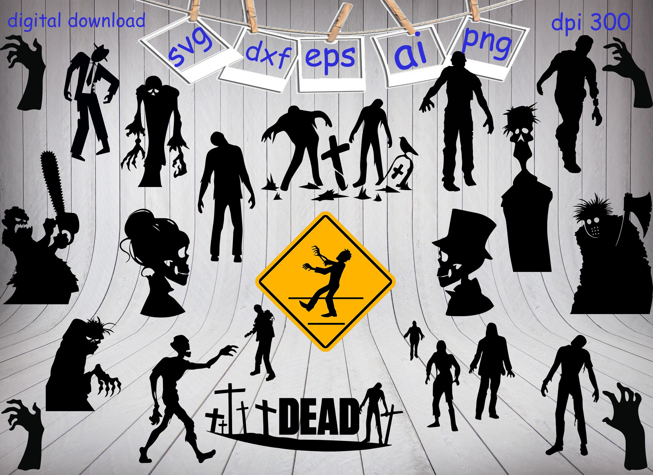 22 Zombie Svg, Halloween Svg, Nightmare Svg, Halloween Clipart, Zombie ...