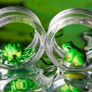 Its a Froggy Frog World New Custom Double Flared Spacer Plugs pair ...