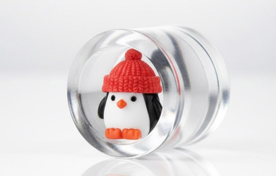 Penguin Love Ear Tunnels | Adorable Winter Animal Gauges | Kawaii ...