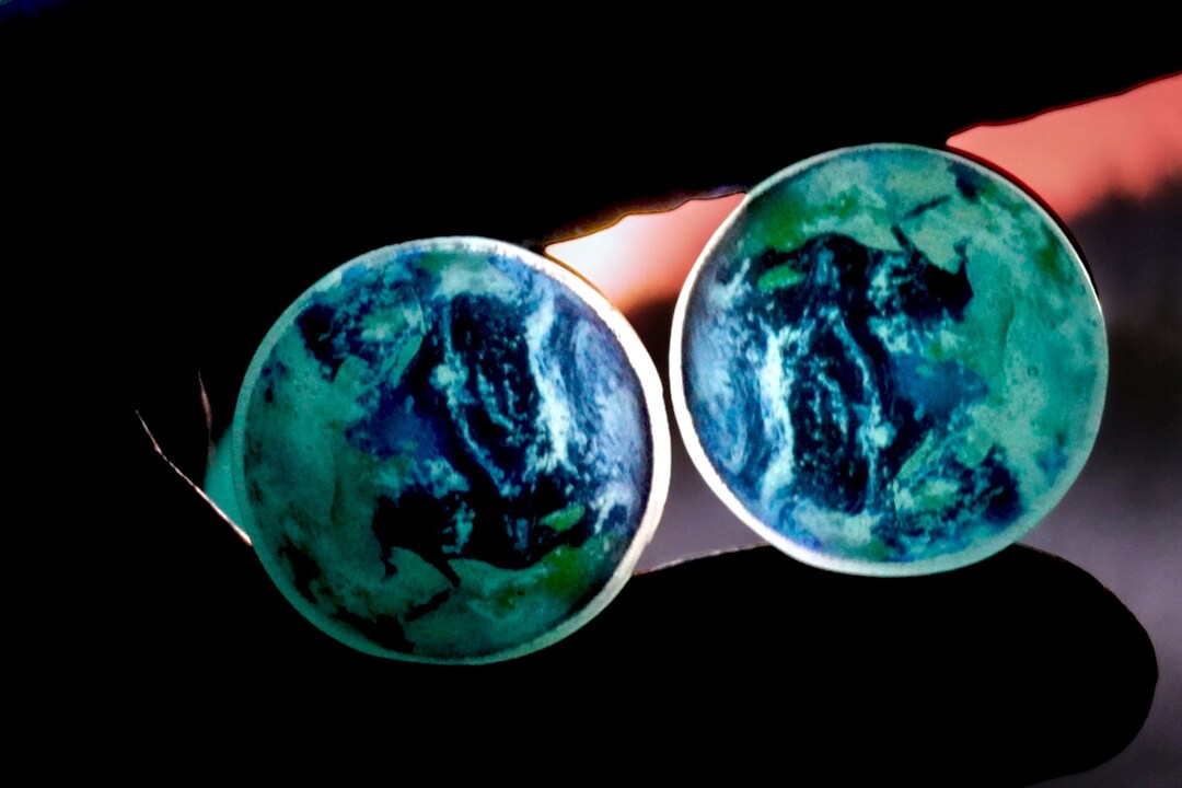 Glowing Earth Ear Plugs: Solar Space Gauges (10mm-50mm) - Etsy