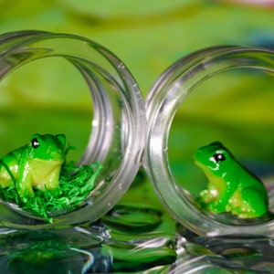 It’s a Froggy Frog World!! Resin Custom Double Flared Spacer Plugs Frog ...