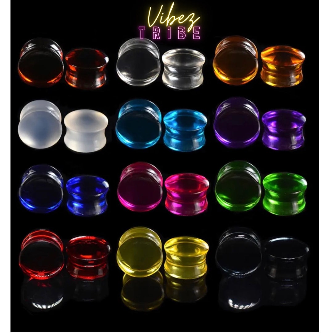 Transparent Plugs Thats Come in a Variety of Colorsruby - Etsy