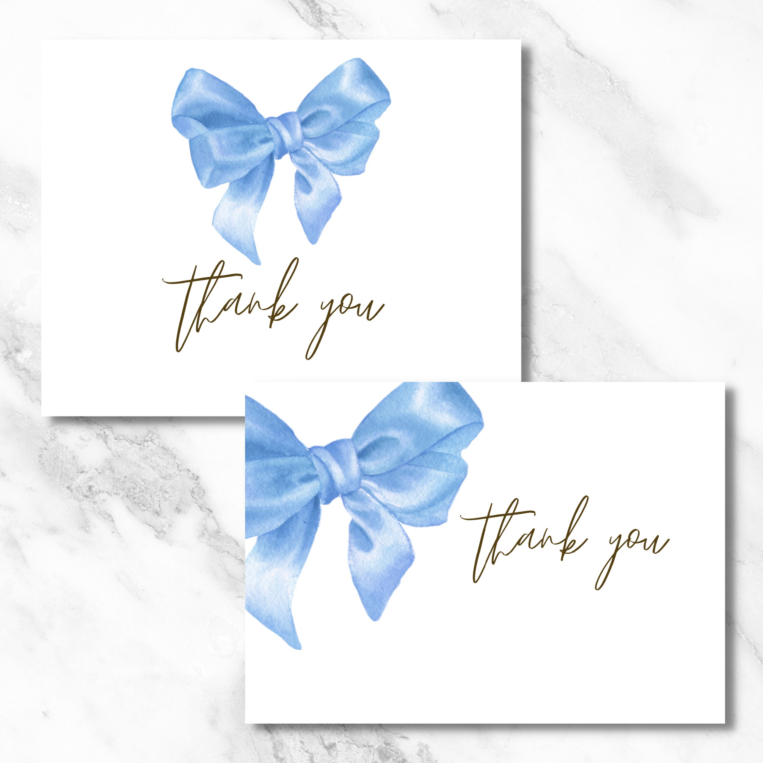 Blue Ribbons Thank You