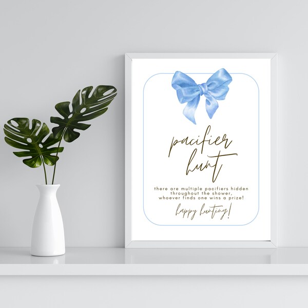 Pacifier Hunt Sign - Etsy