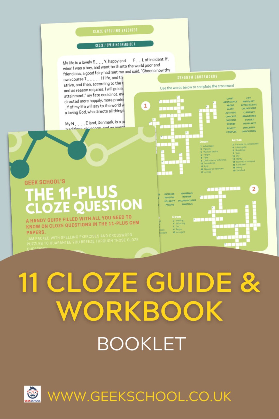 11 Plus Cloze Question Guide and Workbook - Etsy